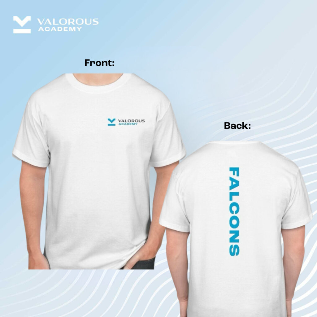 Valorous Academy White Tee - Valorous Academy